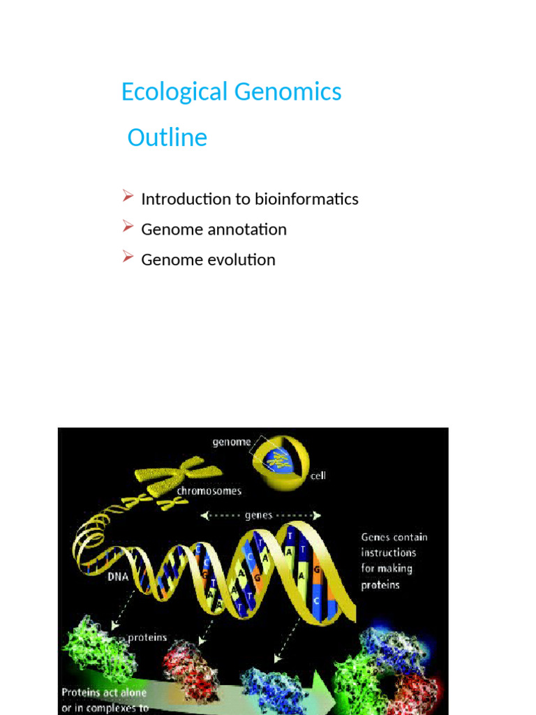 1 Ecological Genomics Introduction, Bioinformatics New | PDF ...