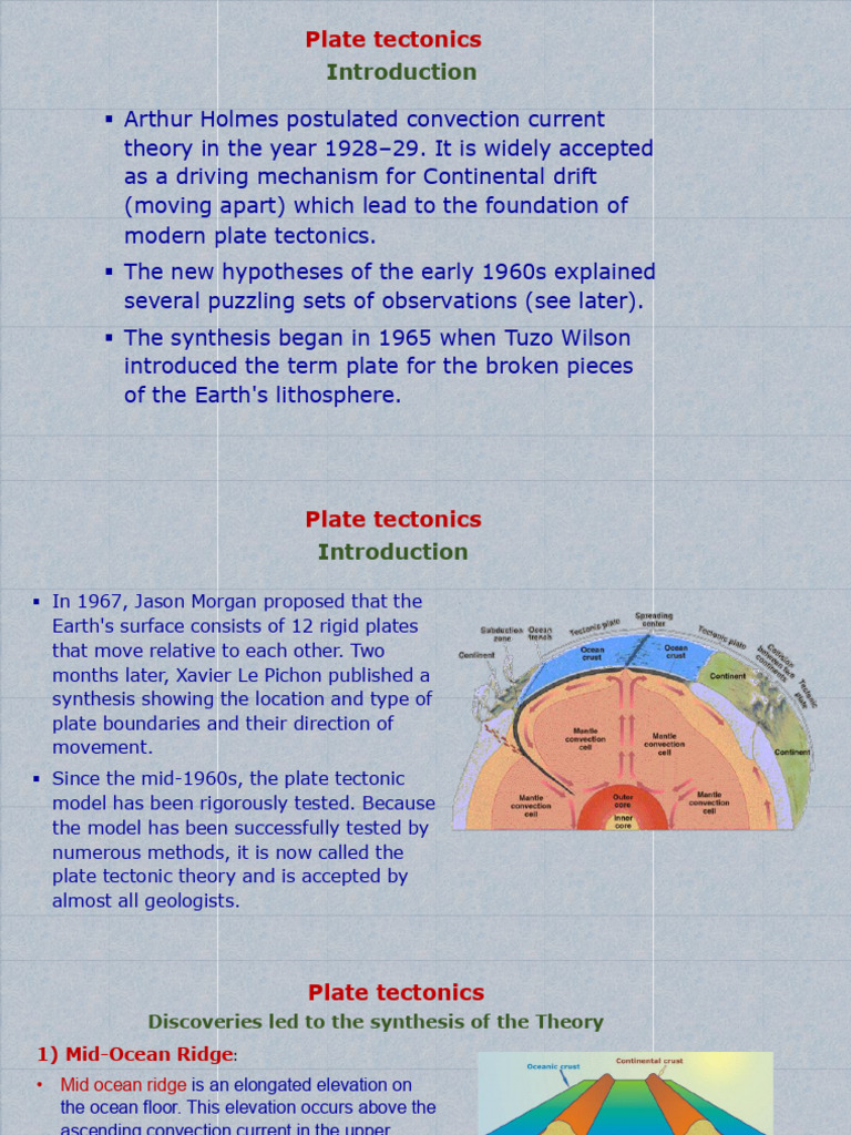 Overview of Plate Tectonics Theory | PDF | Plate Tectonics | Volcano