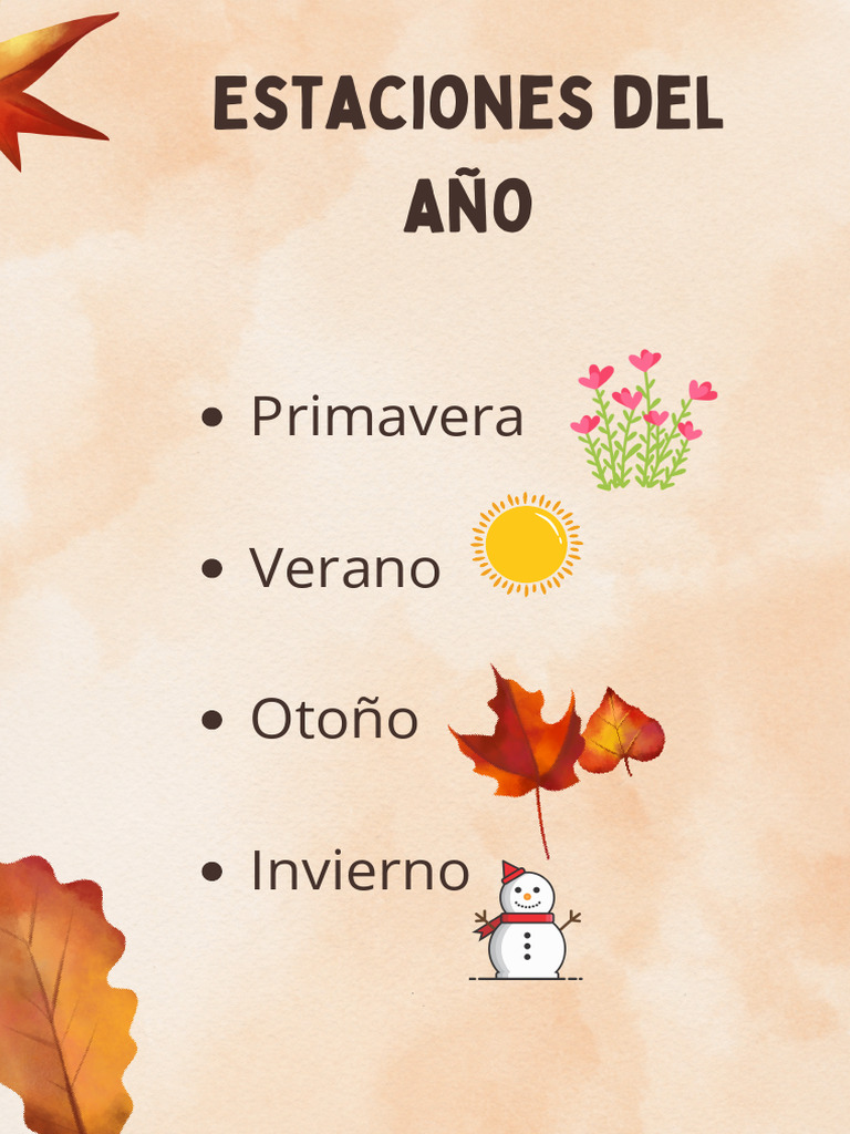 Estaciones Del Año | PDF