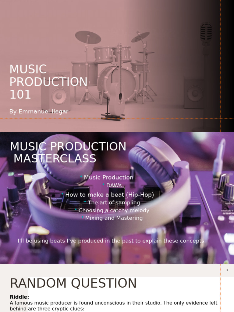 Music Production Masterclass Guide | PDF | Garage Band | Music Production