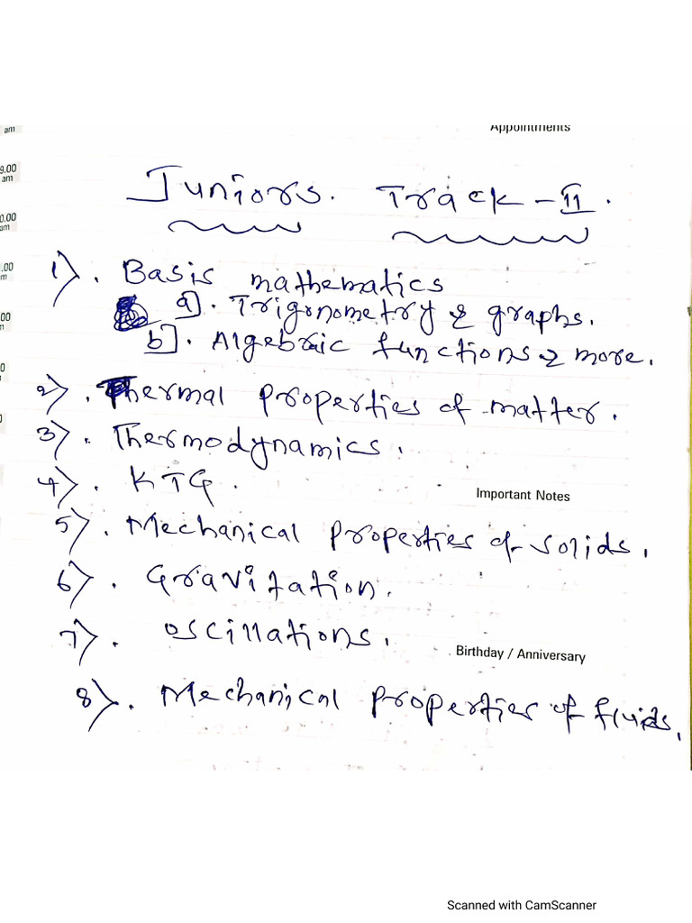 Juniors Physics Track II | PDF