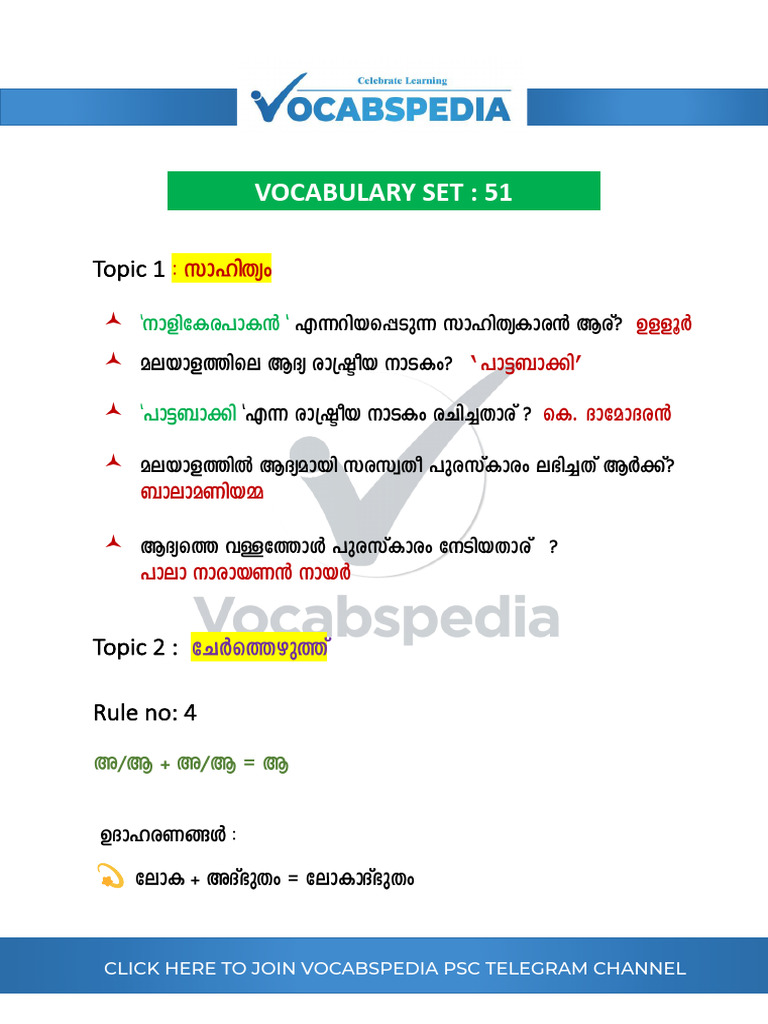 Vocabulary Set 51 | PDF