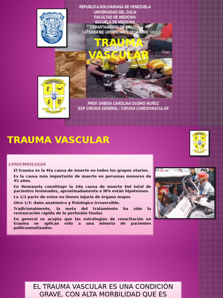 Trauma Vascular: Epidemiología y Tratamiento | PDF | Aorta ...