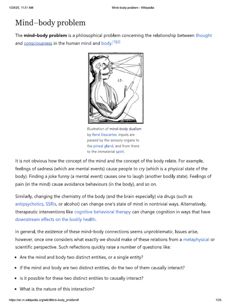 Mind Body Issues | PDF