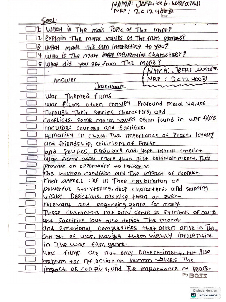 Jefri Ab Waramui 2C1240031 Review Film | PDF