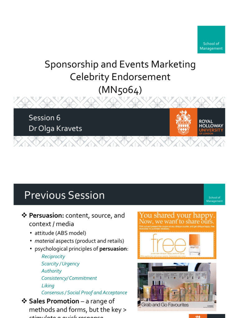 Sponsorship and Celebrity Endorsement Insights | PDF | Brand | Marketing