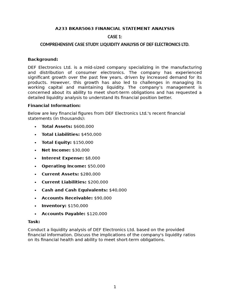 Financial Analysis of DEF, GHI, JKL, XYZ | PDF | Revenue | Equity (Finance)