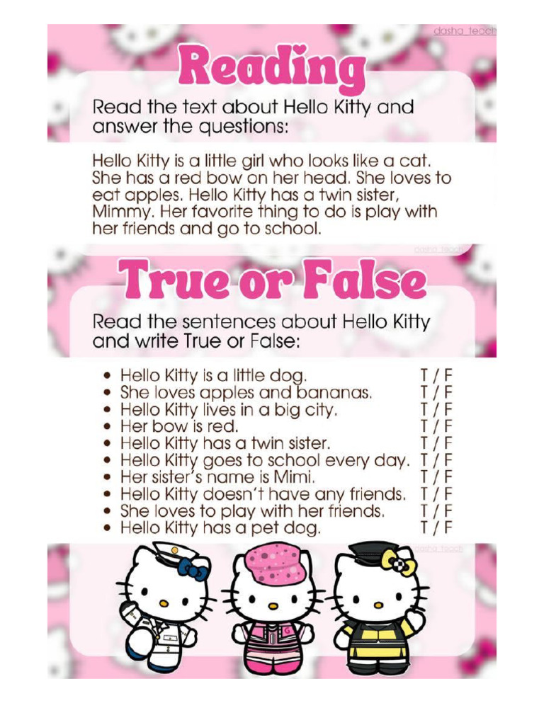 Reading True or False | PDF