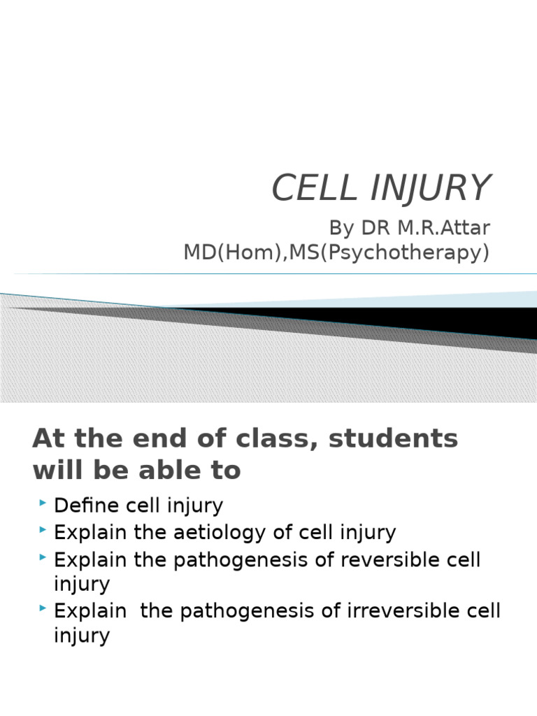 Understanding Cell Injury Mechanisms | PDF | Radical (Chemistry ...
