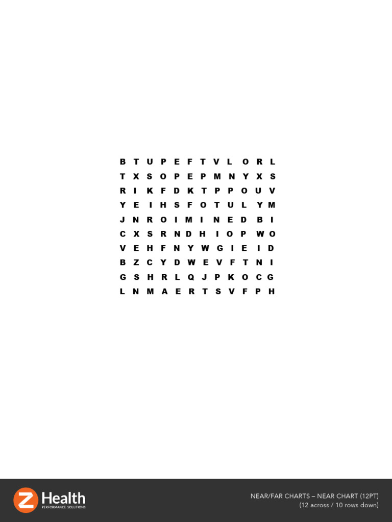 ZHealth Visual Charts Near | PDF