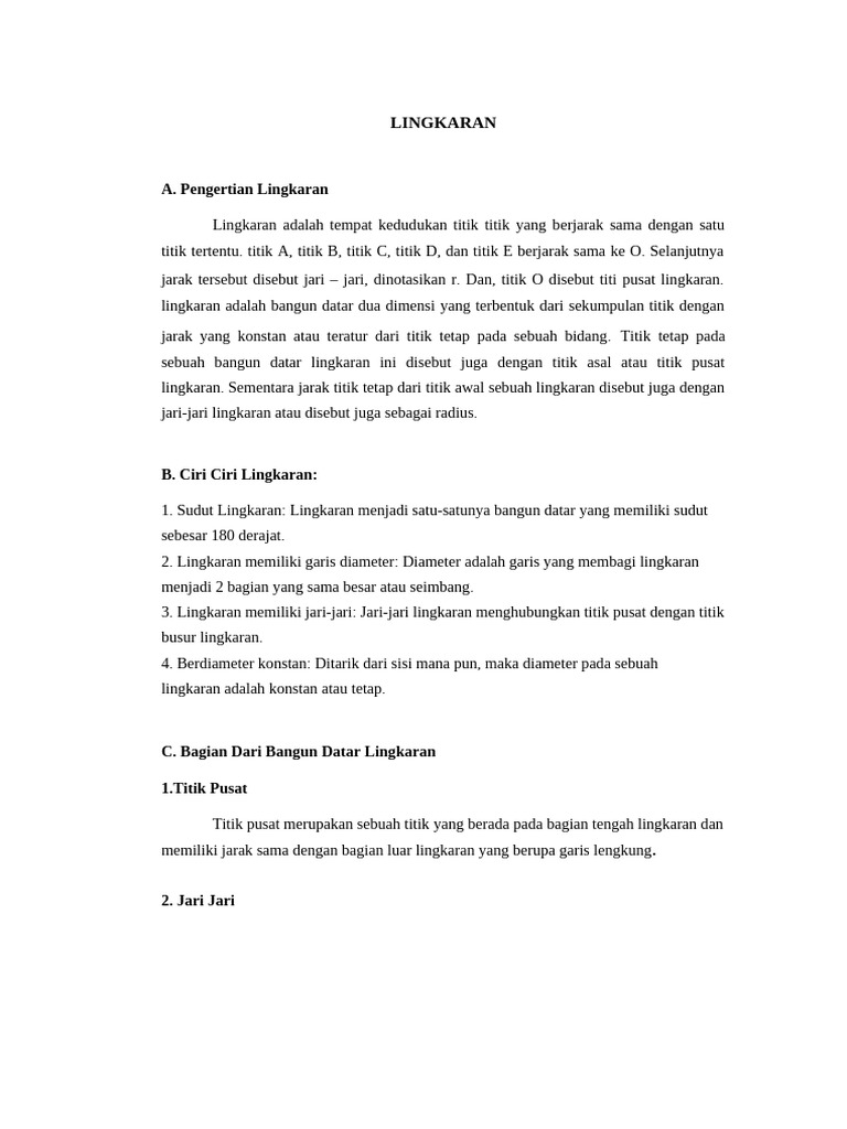 Portofolio Lingkaran Zaky MTK | PDF