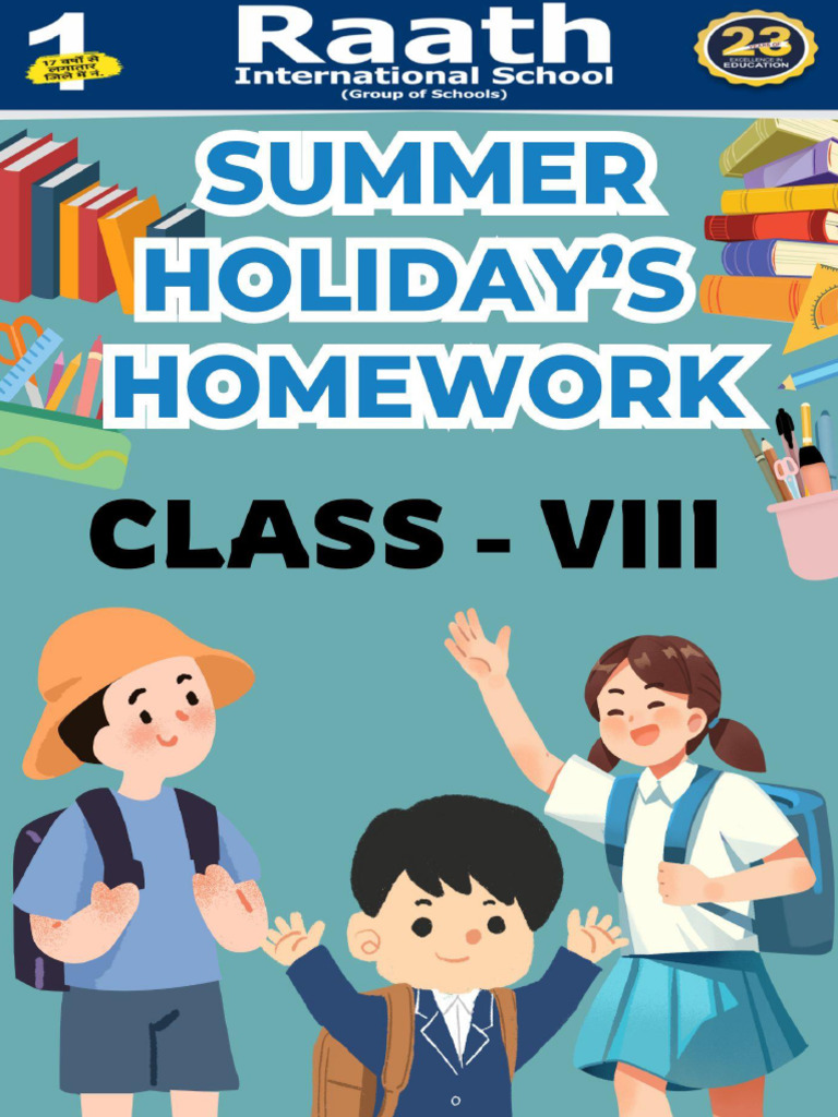 8th Holiday Homework | PDF