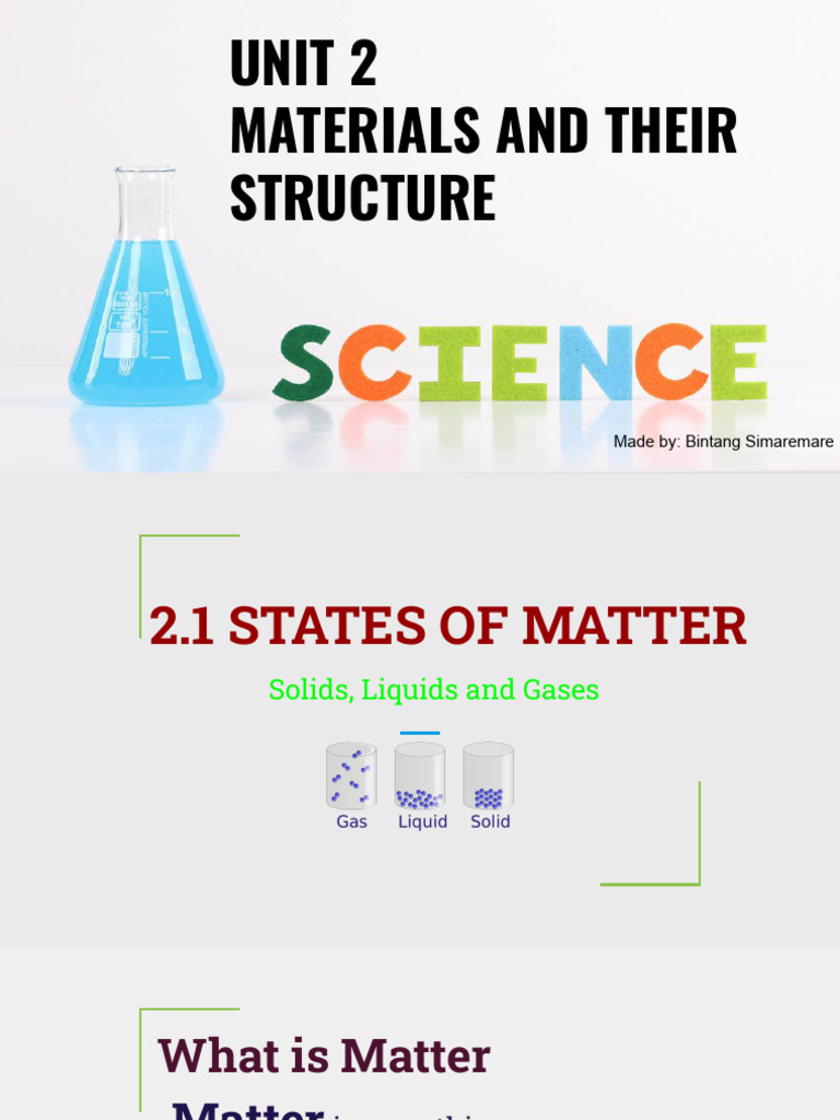 Unit 2 - Materials and Their Structure | PDF | Chemical Substances ...