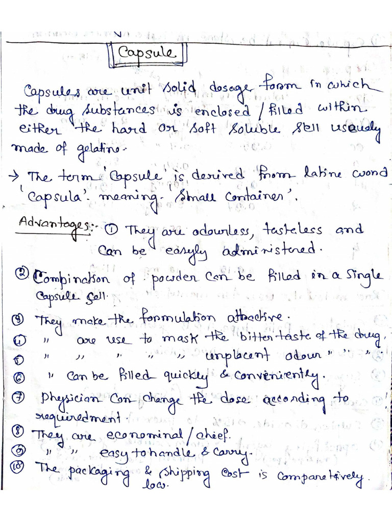 Capsule pellets | PDF