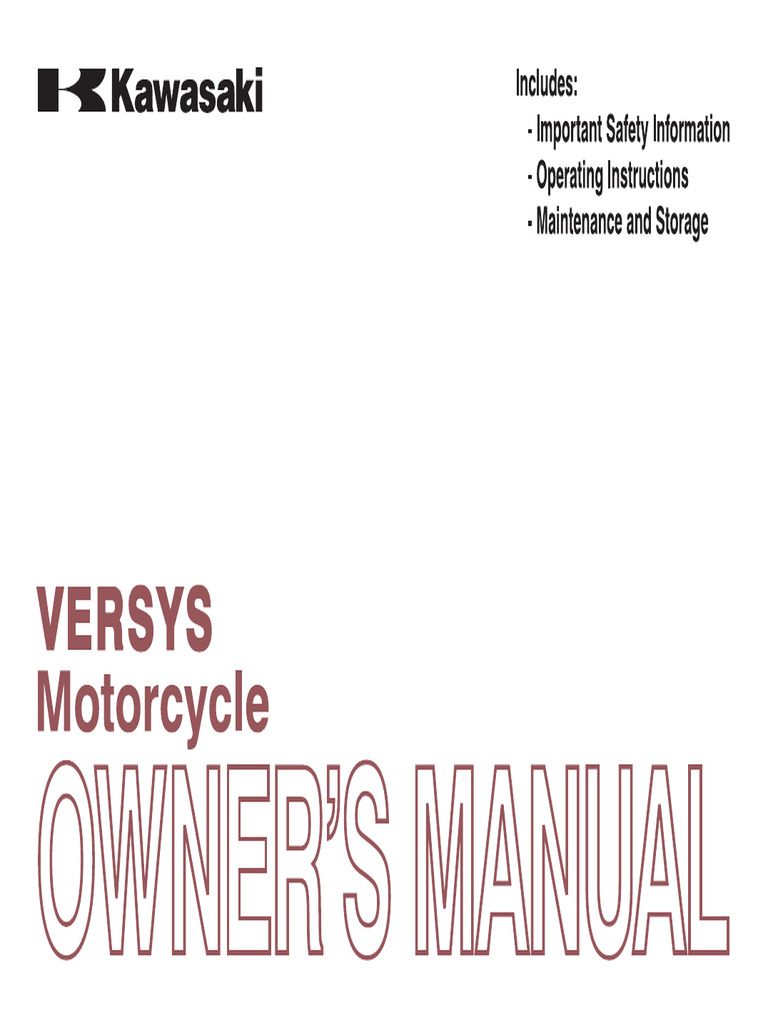 Manual Versys 2010 | PDF | Manual Transmission | Headlamp