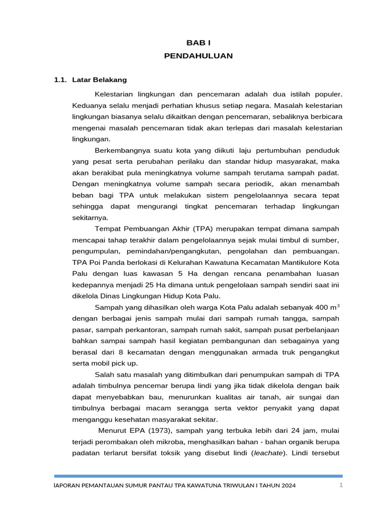 Laporan - Air - Tanah - Sumur - Pantau - 2023 | PDF