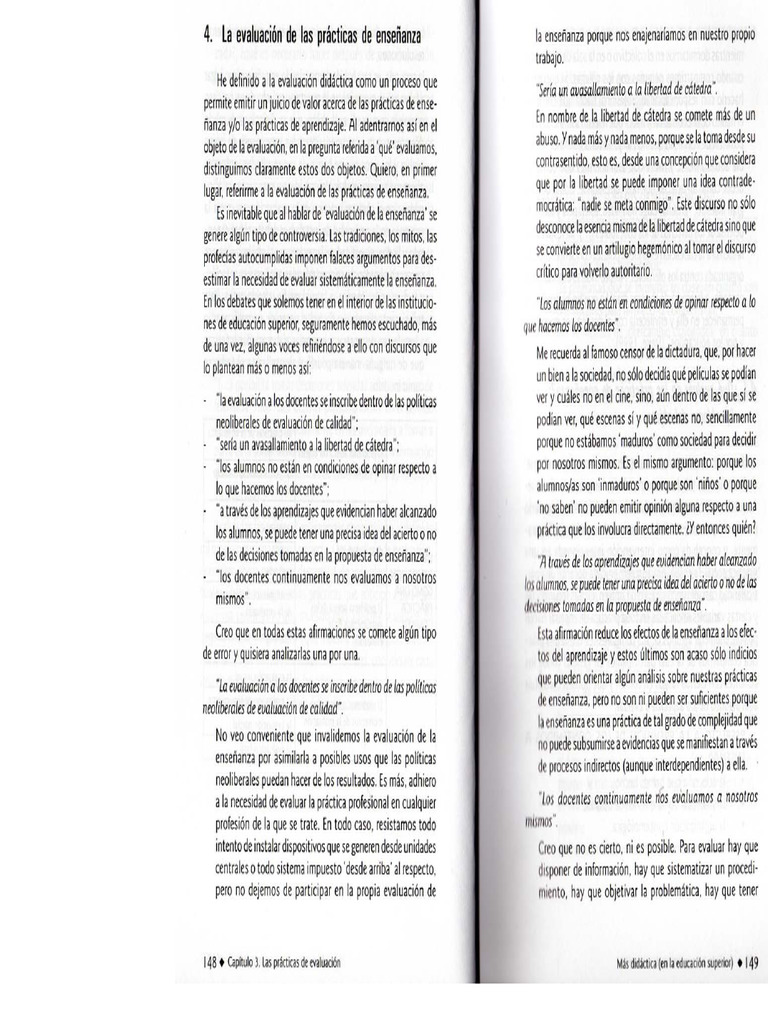 Steiman-Mas Didáctica-Las Prácticas de Evaluación-Parte 2 | PDF