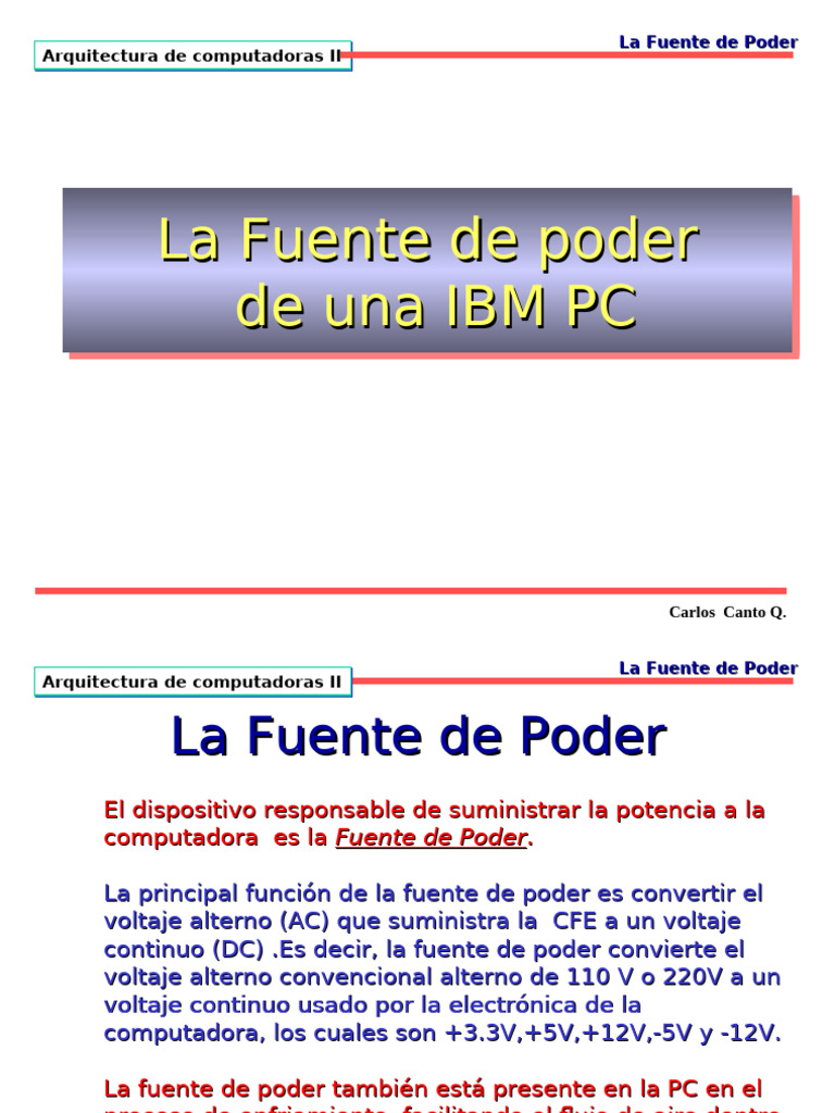 Fuente de Poder | PDF | Informática | Bienes manufacturados