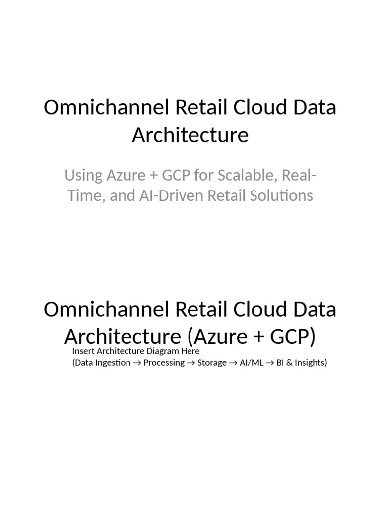 Omnichannel Retail Cloud Architecture | PDF