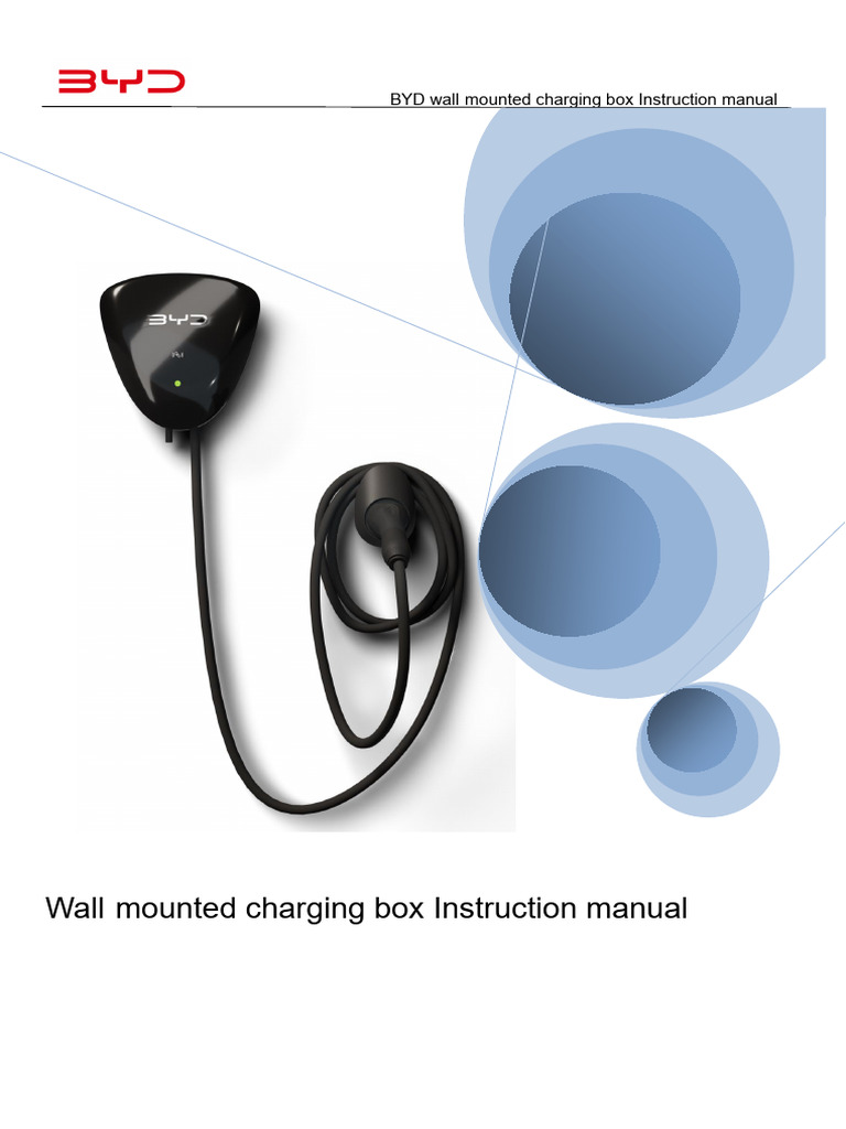 BYD Wall Charger Installation Manual | PDF | Electrical Wiring ...