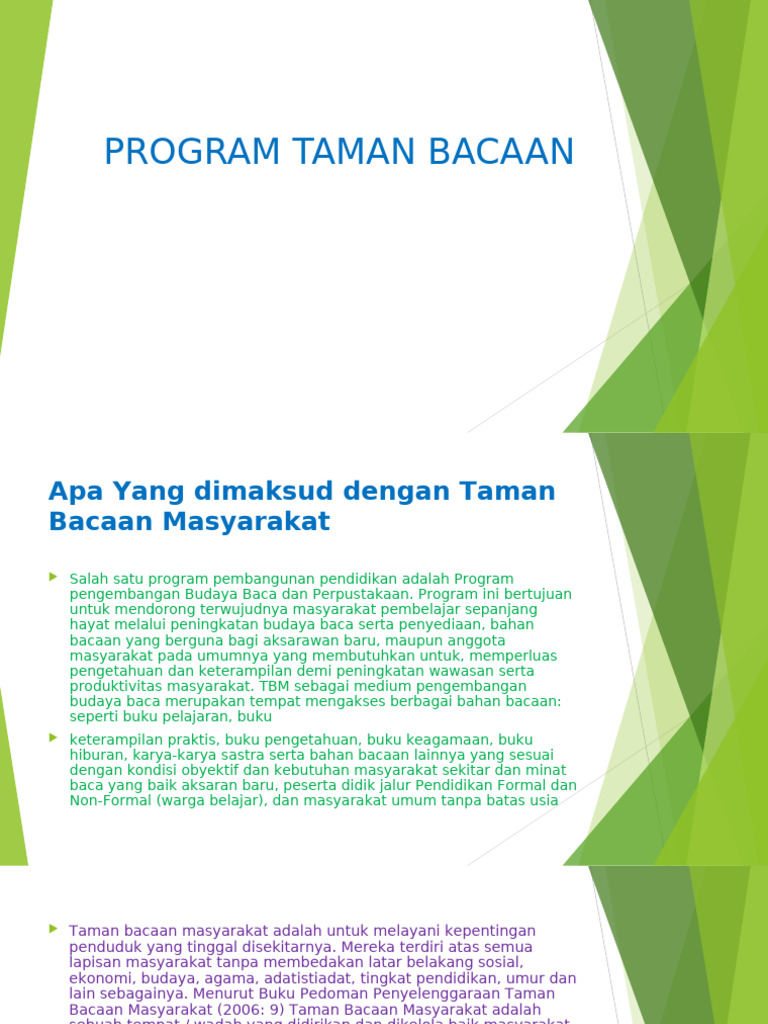 Sesi 2b.PROGRAM TAMAN BACAAN | PDF