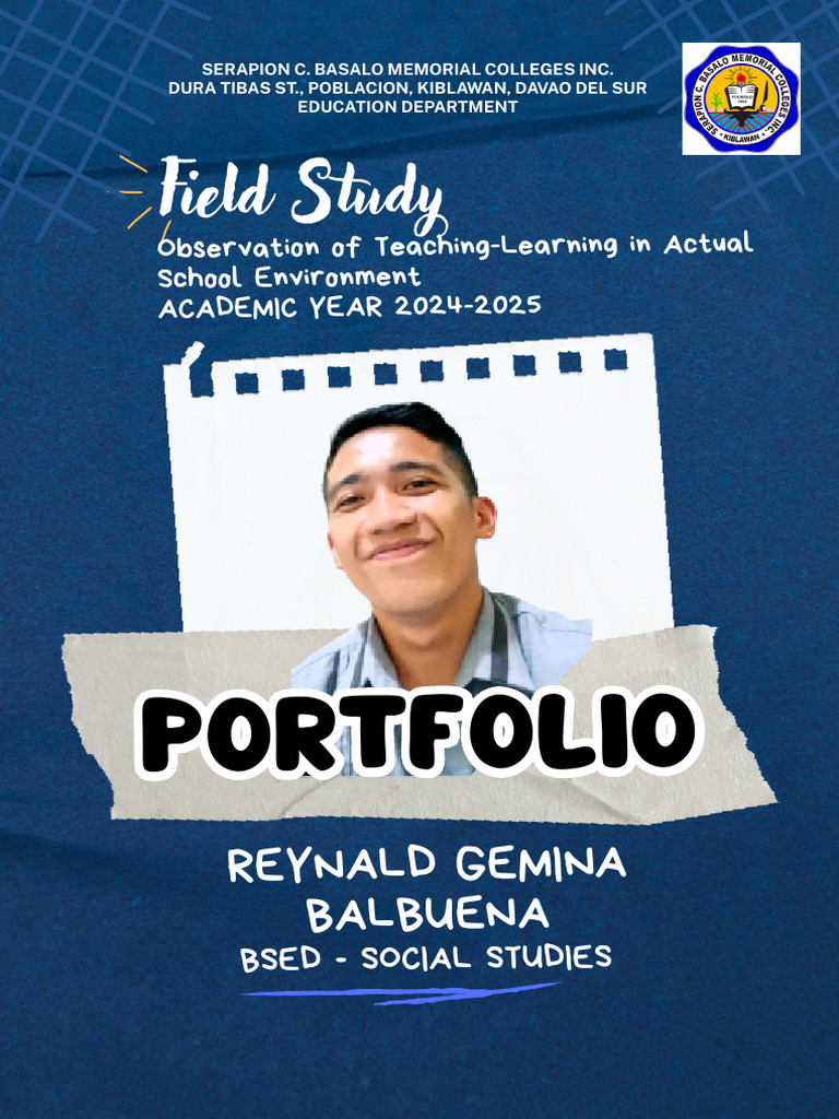 Field Study Portfolio: Teaching Insights | PDF | Learning | Teachers