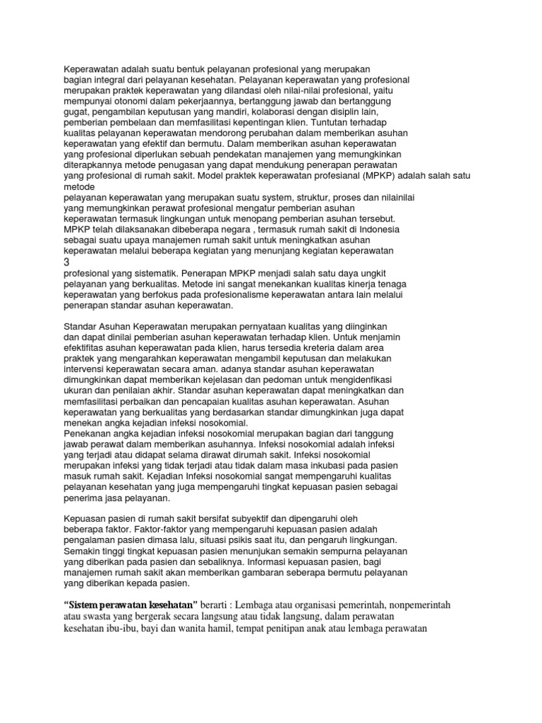 Keperawatan Profesional | PDF | Karier & Perkembangan | Pengembangan Diri