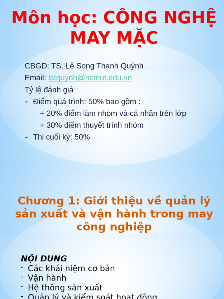 Chuong 1 - Gioi Thieu Ve Quan Ly San Xuat Va Van Hanh | PDF