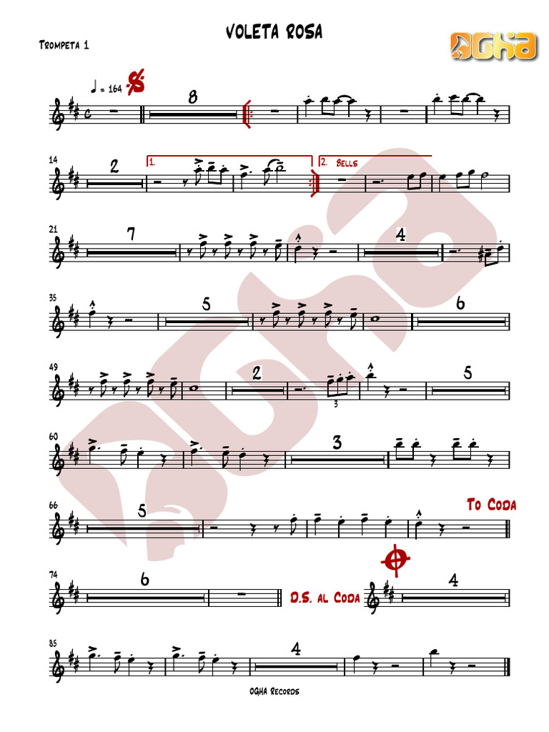 Voleta Rosa - Trompetas | PDF