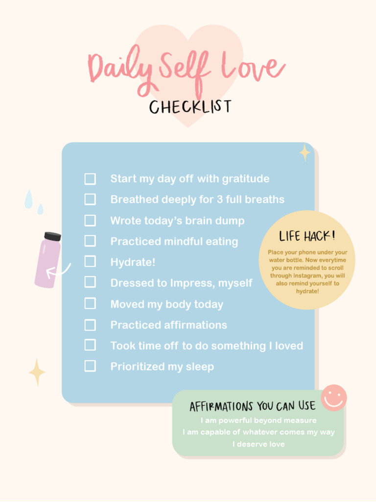 daily_self_love_checklist 2 | PDF
