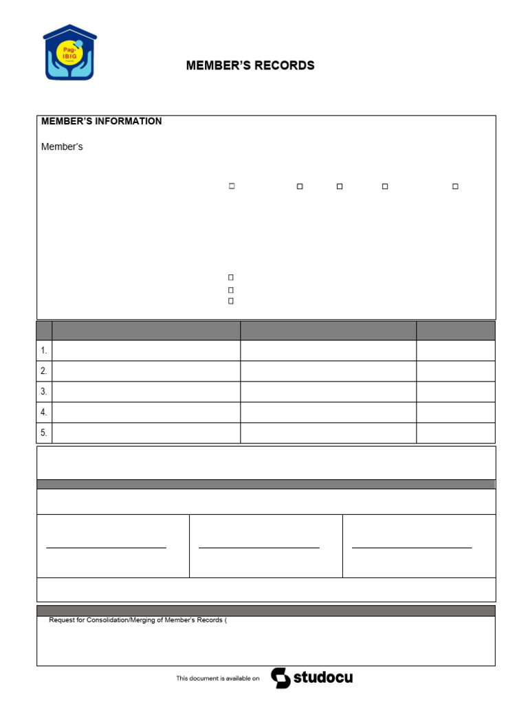 pff093 Request Consolidation Merging Members Records v06 | PDF