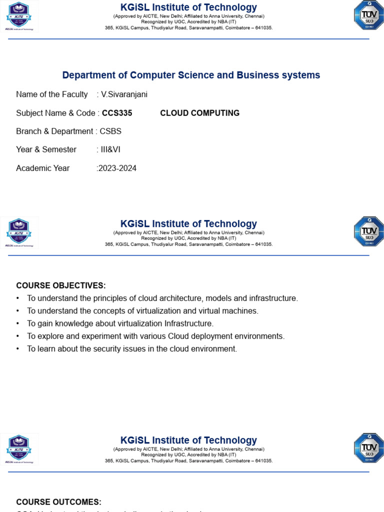 Unit 1 Cloud Architecture Models and Infrastructure | PDF | Cloud Computing | Peer To Peer