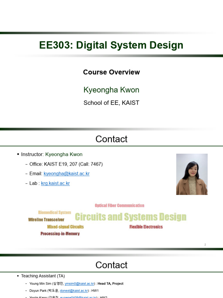 Lecture 1-1 Introduction To Digital Systems | PDF | Personal Computers | Central Processing Unit