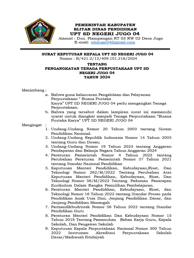 SK Perpus Baru | PDF