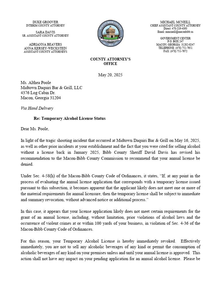 Temporary Alcohol License Revocation Notice | PDF | License