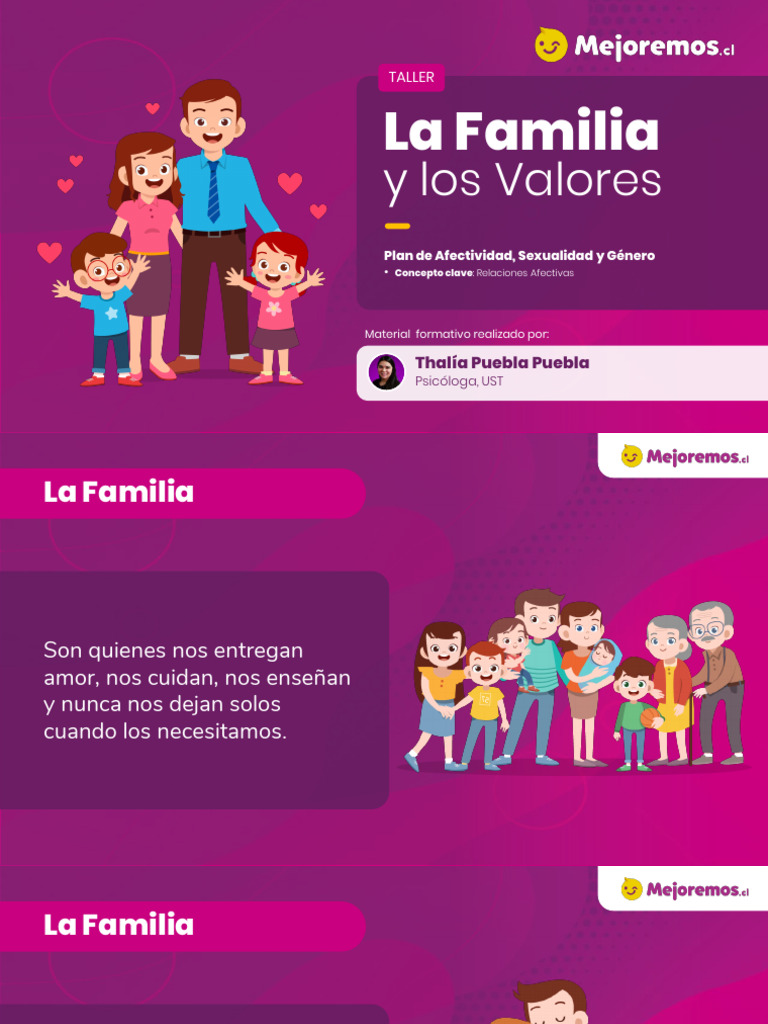 Taller La Familia y Los Valores - PreKinder A 2º Básico | PDF | Tolerancia | Amor