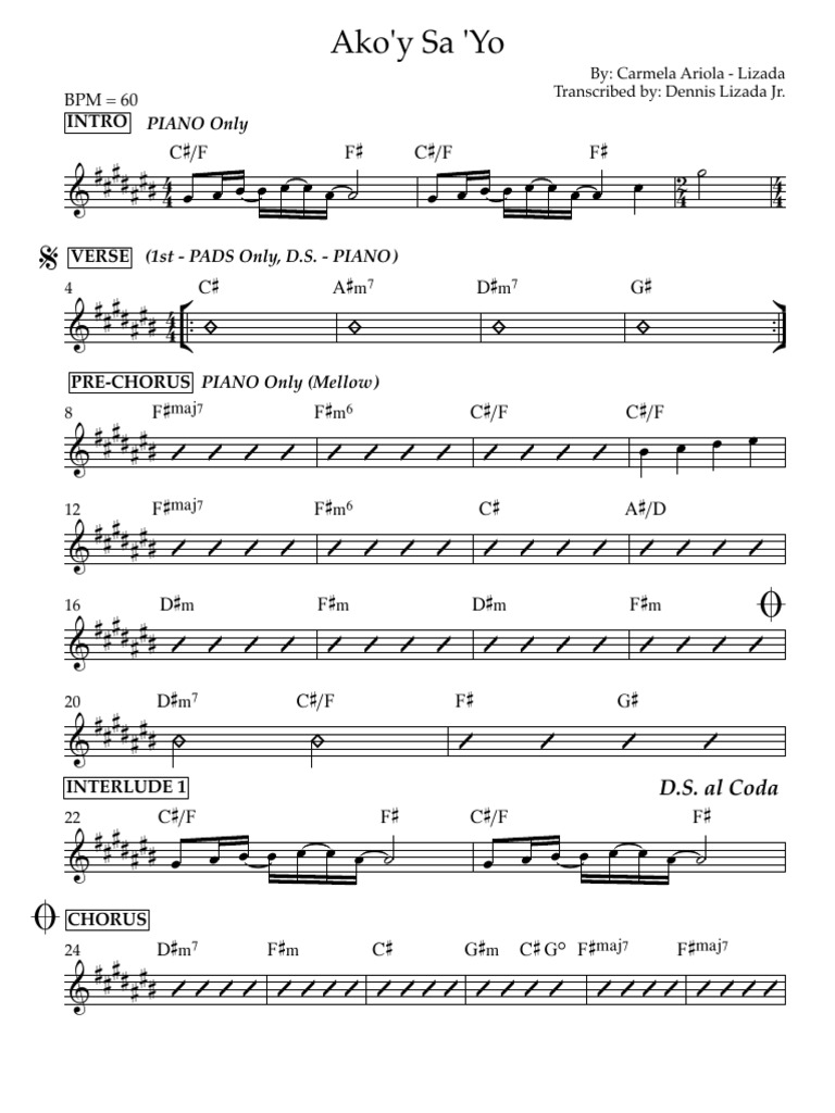 Set 4 Carmela Ariola - Lizada | PDF | Song Structure | Performing Arts