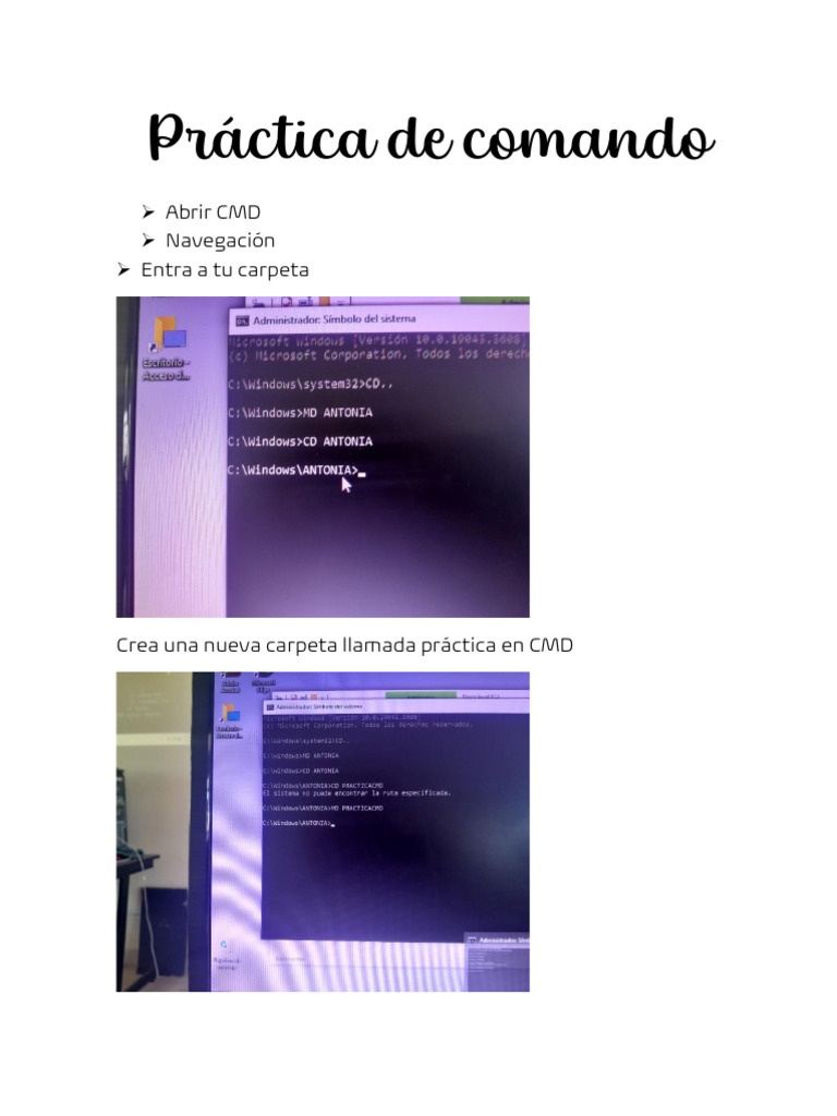 Practica de Comando | PDF