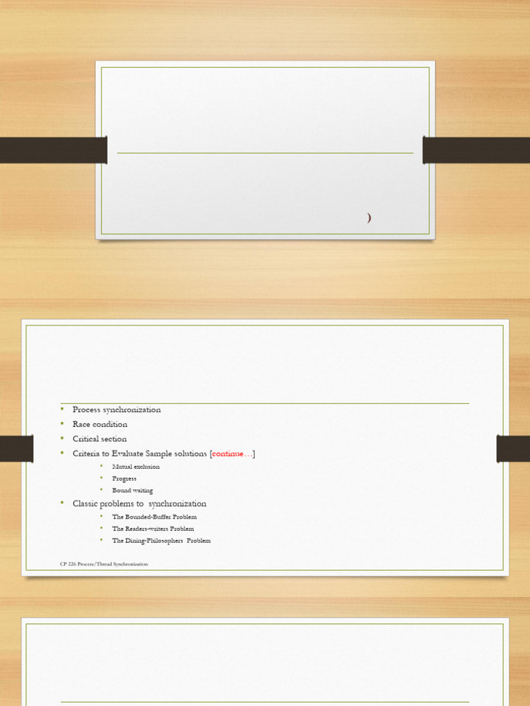 CP 226 Mod 2 Lecture 5c_Spinlock_and_Mutex & Hardware | PDF