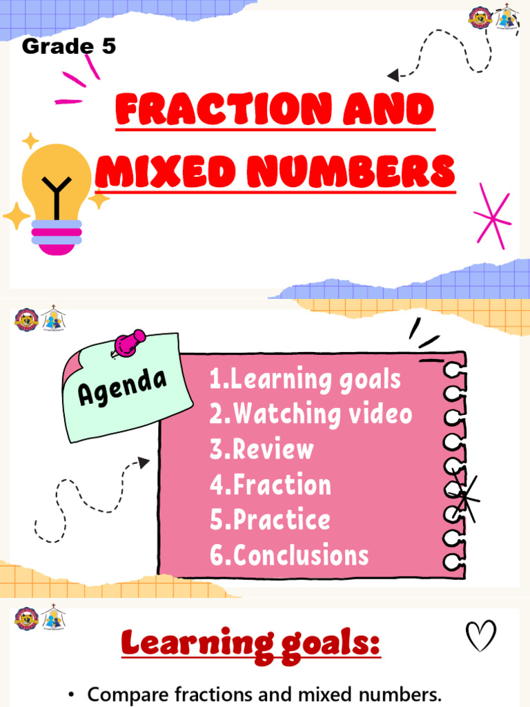 Comparing Fractions & Mixed Numbers | PDF | Lexicology | Algebra