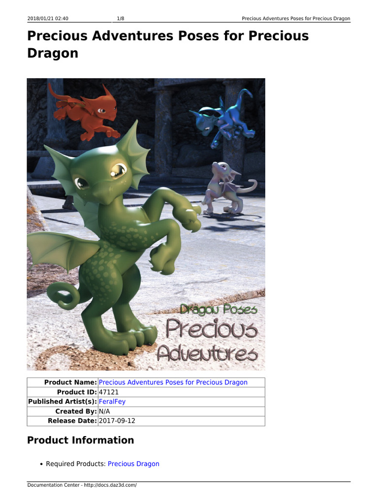 Precious Adventures Poses For Precious Dragon | PDF | Icon (Computing ...