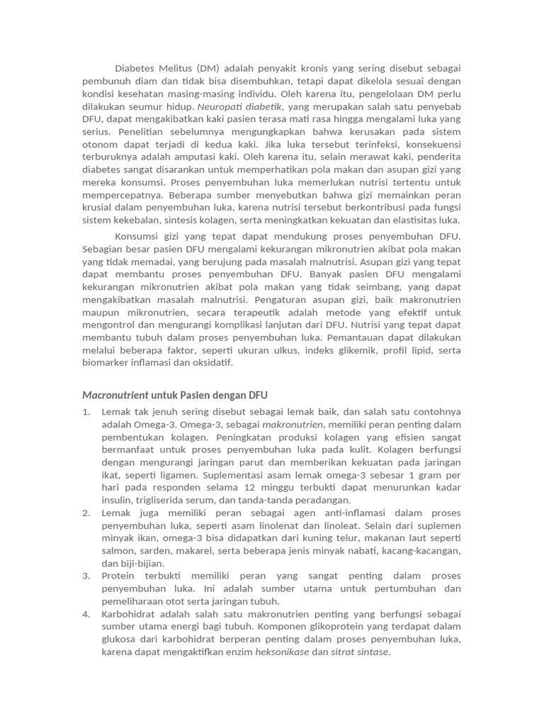 NUtrisi Ulkus DM | PDF