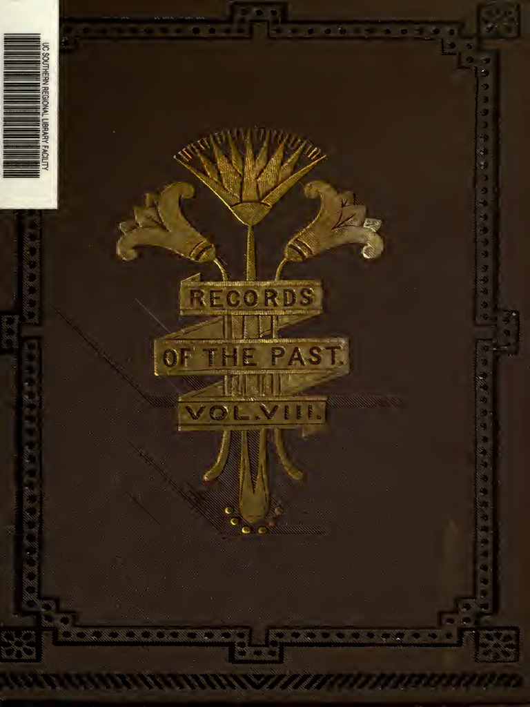 Records of The Past Vol VIII | PDF | Ancient Egypt | Ptolemaic Kingdom