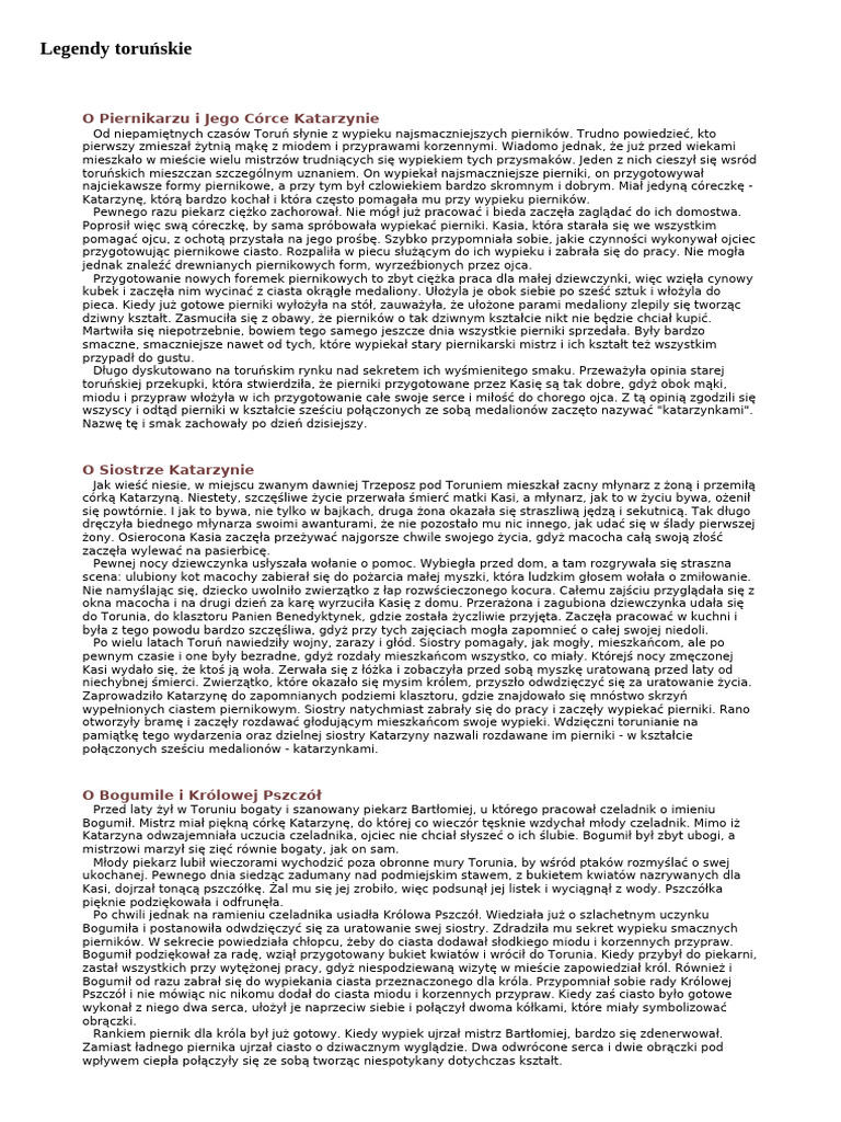 Legendy Torunskie | PDF