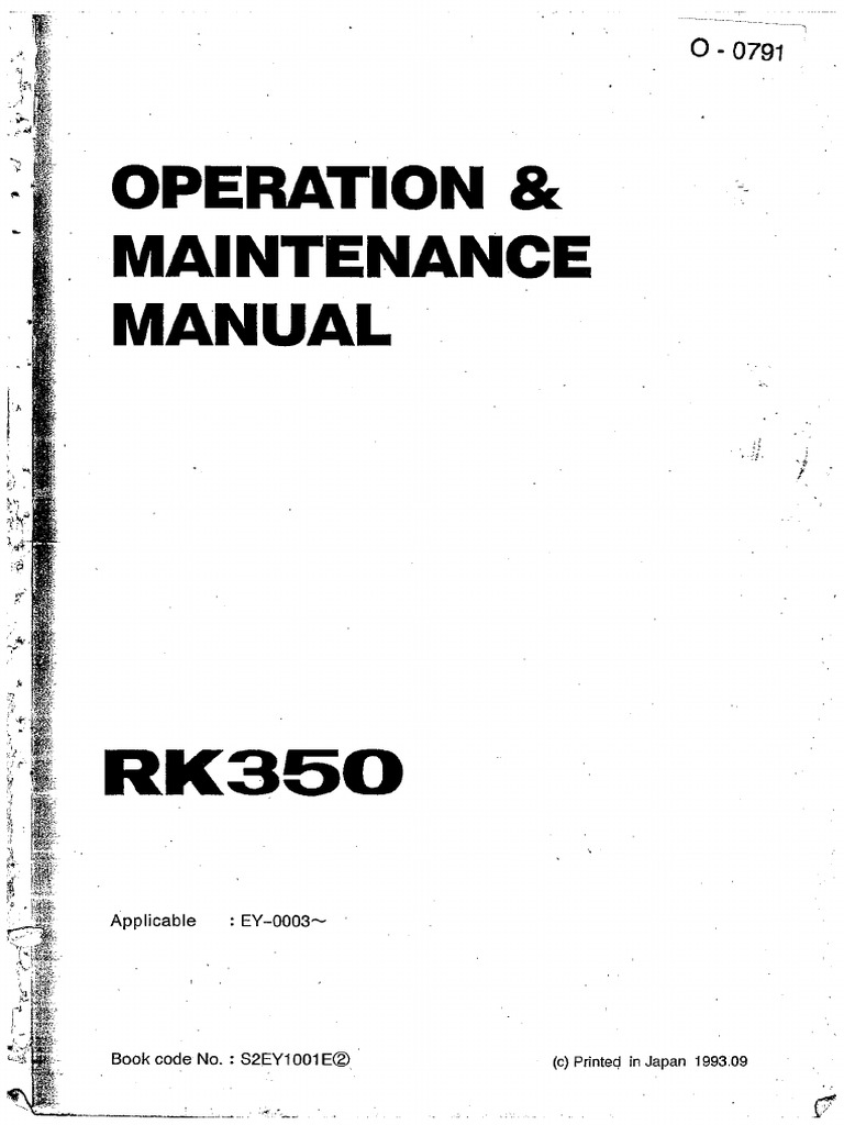 Manual Book Rk 350 All | PDF