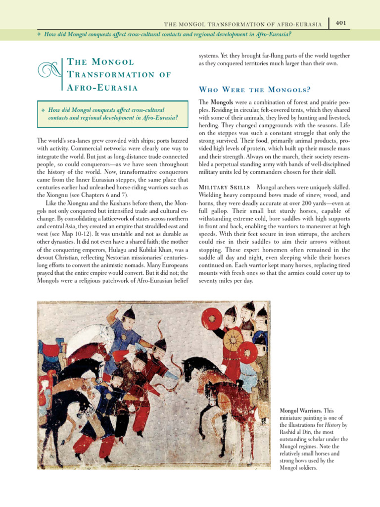 The Mongols | PDF | Mongol Empire | Genghis Khan