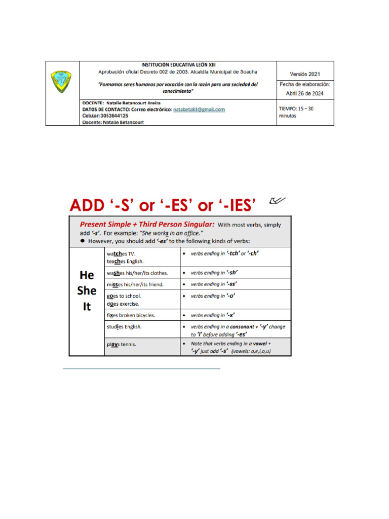 Guia 3 C5 Inglés | PDF