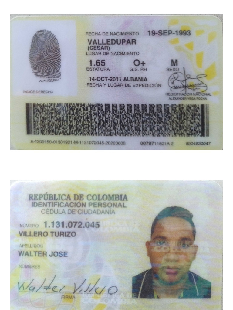 Walter cédula | PDF