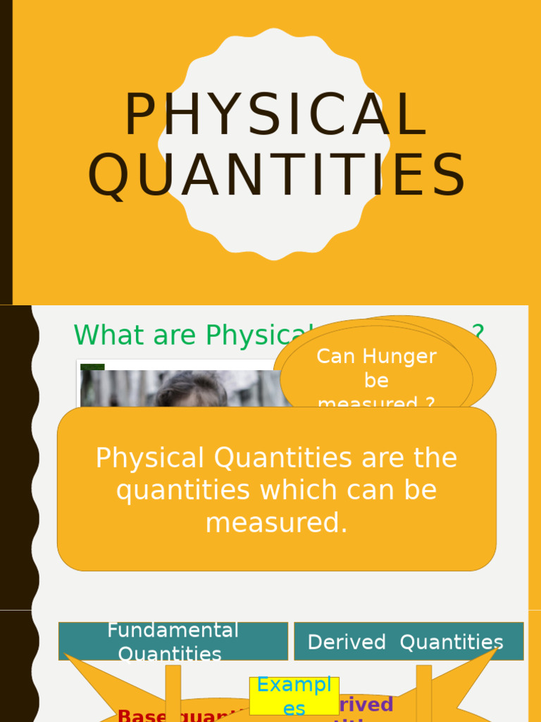Understanding Physical Quantities | PDF
