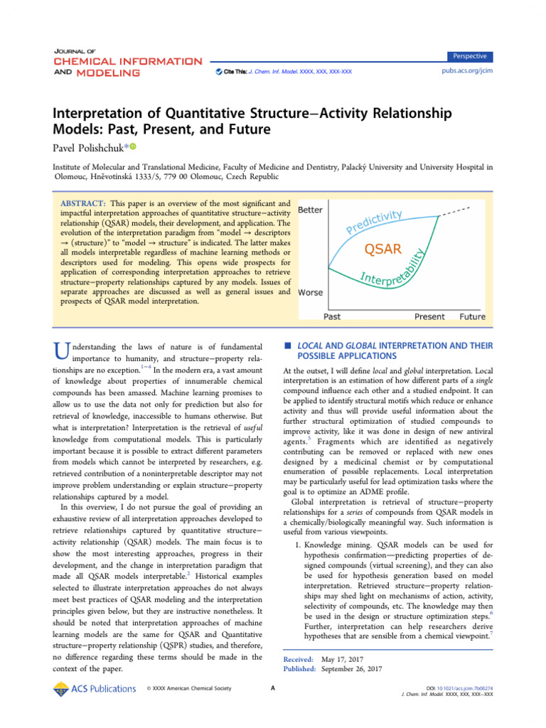 Polishchuk 2017 | PDF | Quantitative Structure–Activity Relationship | Regression Analysis